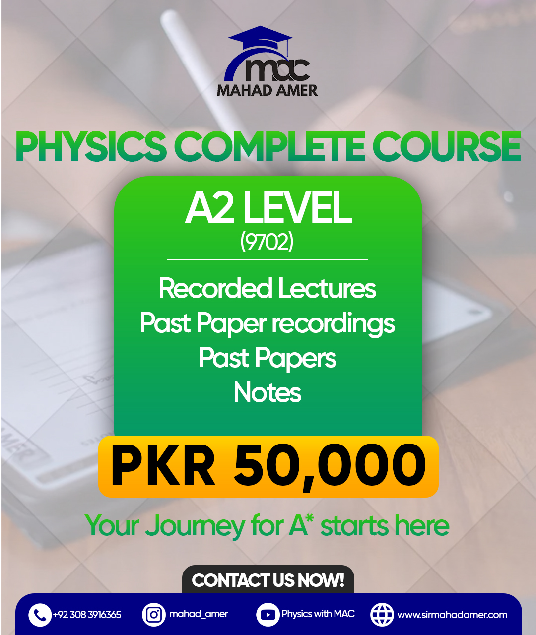 A2-Level (9702) Course - MAC Education Network